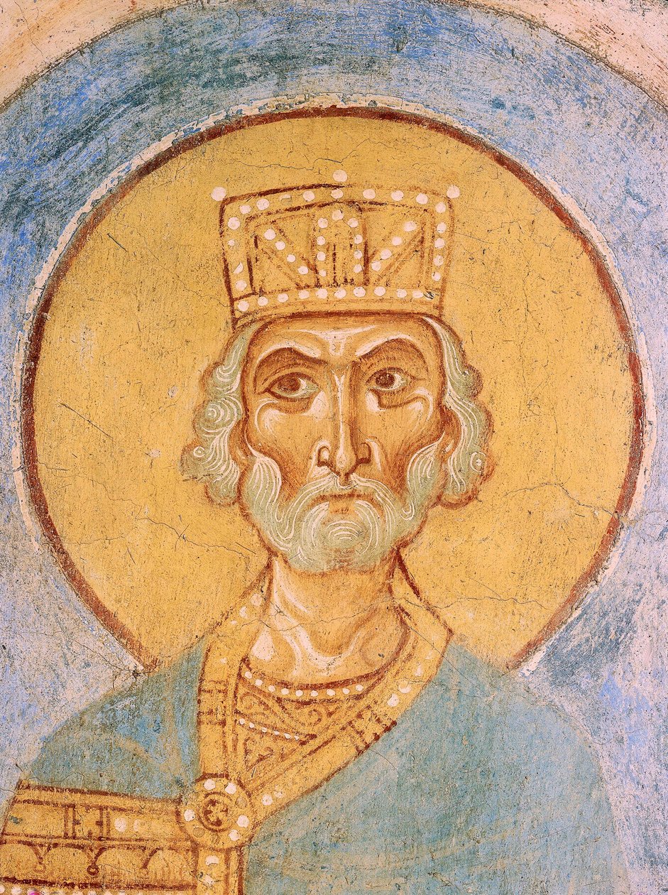 Kuningas Daavid - Muinaiset venäläiset freskot - 1100-luku - Fresko ...